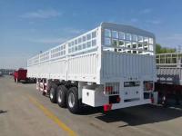 China 100 Tons Fence Semi Trailer Warehouse Railing Cargo Transport Vehicle 13 Meter Flower Basket Semi Trailer for sale
