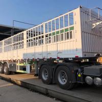 China 100 Tons Fence Semi Trailer Warehouse Railing Cargo Transport Vehicle 13 Meter Flower Basket Semi Trailer for sale