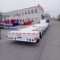 China Customized Heavy Duty Semi Trailer With Flatbed Loading Capacity 30-60 Tons for sale