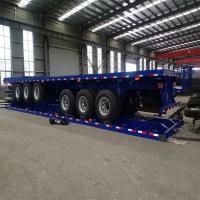 China Customized Heavy Duty Semi Trailer With Flatbed Loading Capacity 30-60 Tons for sale