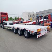 China Truck Trailer Flatbed Semi Trailer With 24v Electrical System And High Capacity for sale