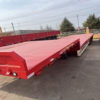 China Versatile Flat Deck  Platform Trailer 12500*2500*1550mm Demision  For Semi Trucks for sale