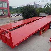 China Suspension Spring Or Air Suspension Flatbed Semi Trailer For Truck Trailer for sale