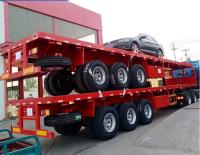 China Suspension Spring Or Air Suspension Flatbed Semi Trailer For Truck Trailer for sale