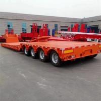 China Q345B Semi Flatbed Trailer For Hauling Cargo Side Wall Removable Or Fixed 24v Electrical System for sale