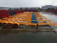 China Secure And Durable ABS Brake Skeleton Container Semi Trailer With 4/12 Twist Locks for sale