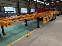 China Secure And Durable ABS Brake Skeleton Container Semi Trailer With 4/12 Twist Locks for sale