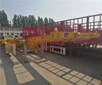 China 13 Ton Fuwa Skeleton Container Semi Trailer With 4/6/8 Sets T30/30 Chamber And ABS Brake for sale