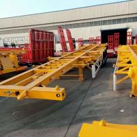 China Heavy Duty Skeleton Container Semi Trailer For Large Scale Cargo Transportation for sale