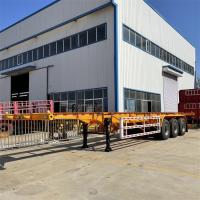China 40-60 Tons Capacity Skeleton Container Semi Trailer With 4/6/8 Sets T30/30 Chamber And 24V Voltage for sale