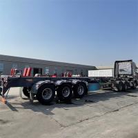 China 13 Ton Skeleton Container Semi Trailer With 4/6/8 Sets T30/30 Chamber Customizable Design for sale