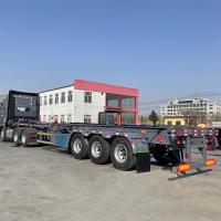 China 13 Ton Skeleton Container Semi Trailer With 4/6/8 Sets T30/30 Chamber Customizable Design for sale