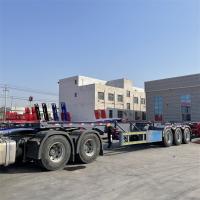 China 13 Ton Skeleton Container Semi Trailer With 4/6/8 Sets T30/30 Chamber Customizable Design for sale
