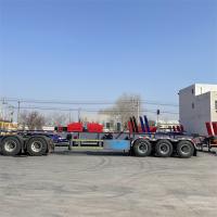 China 13 Ton Skeleton Container Semi Trailer With 4/6/8 Sets T30/30 Chamber Customizable Design for sale