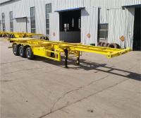 China 12.00R20 Tire Skeleton Container Semi Trailer With WABCO Or Haldex Brake System And 4/12 Twist Locks for sale