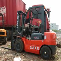 China Customizable Heli Used Forklift 42 Inch Fork Length Triple Mast Type for sale
