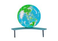 China APEXLS P4mm Spherical Projection Screen Diameter 2.2m Display Sphere for sale