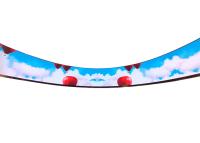China Waterproof P4 Irregular LED Display Arc Curved Led Wall Soft Flexible for sale