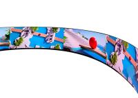 China Waterproof P4 Irregular LED Display Arc Curved Led Wall Soft Flexible for sale