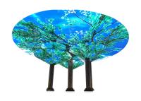 China Flexible Soft Life Tree Creative LED Display Screen P4  High Resolution for sale