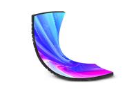 China EMC P3mm Soft LED Screen 1200nits Curved LED Display For Shopping Mall for sale