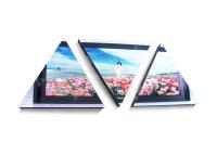 China Creative Triangle LED Display P6 Full Color LED Display Customized Cabinet for sale