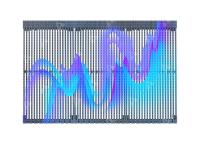 China Waterproof P16 Curtain LED Display LED Video Curtain 65% Transparency Rate for sale