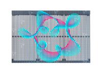 China Super Slim Waterproof Curtain LED Display Front Maintenance Led Screen for sale