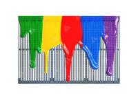 China IP65 P25mm Led Mesh Curtain Front Maintenance Led Display For Advertising for sale