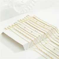 China Factory Wholesale 14k Gold Plated  Necklace Bracelet Oshaped Twist Box Chain Pendant for Diy Jewelry Accessories Making for sale