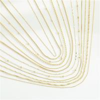 China Factory Wholesale 14k Gold Plated  Necklace Bracelet Oshaped Twist Box Chain Pendant for Diy Jewelry Accessories Making for sale