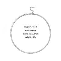 China 2024 Hot Selling Titanium Steel Necklace Bracelet Hiphop Punk Style Highend Clavicle Chain Design for Men and Women Necklace for sale