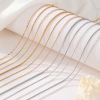 China Stainless Steel 18k Gold Plated Necklace Silver Necklace Chopin Starry Sky Clavicle Box Chain Pendant for Diy Jewelry Making for sale