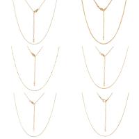 China Stainless Steel 18k Gold Plated Necklace Silver Necklace Chopin Starry Sky Clavicle Box Chain Pendant for Diy Jewelry Making for sale