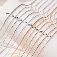 China Stainless Steel 18k Gold Plated Necklace Silver Necklace Chopin Starry Sky Clavicle Box Chain Pendant for Diy Jewelry Making for sale