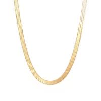 China Hot Selling Stainless Steel Chain Vacuum Plated Snake Bone Necklace  Fashionable Necklace Stackable Necklace for Men and Women for sale