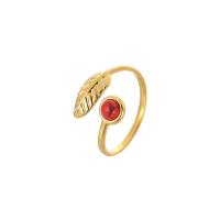 China 18k Gold Stainless Steel Turquoise Ring Understated Luxury Fashionable Versatile Open Ring Bracelet for Women for sale
