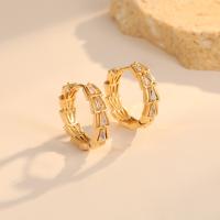 China High Quality Gold Plated Brass Earrings Colored Zircon Earrings Fashion Women's Earrings Jewelry Accessories for sale