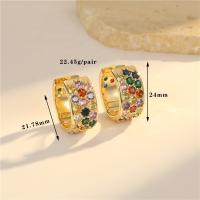 China Fashionable Gold-plated Designer Earrings Hypoallergenic Silver Pin Geometric Zircon Earrings for Women Zircon Hoop Earrings for sale
