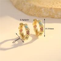 China Fashionable Gold-plated Designer Earrings Hypoallergenic Silver Pin Geometric Zircon Earrings for Women Zircon Hoop Earrings for sale