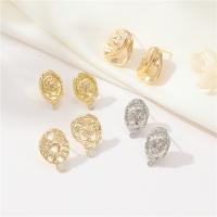 China Wholesale 14K Gold Plated Diy Earring Accessories Portrait Women's Earrings With Rings  Jewelry Findings for sale