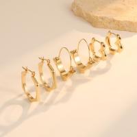 China Fashion Light Luxury Earring for Women Pentagonal Geometric  Shaped  Ear Hooks French Retro Gold Plated Earrings Wholesale for sale