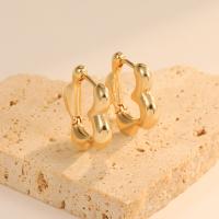 China Fashion Light Luxury Earring for Women Pentagonal Geometric  Shaped  Ear Hooks French Retro Gold Plated Earrings Wholesale for sale
