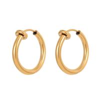 China Wholesale Fashion Gold Plated Stainless Steel Spring Ear Clips No Piercings Required Premium Look Suitable for Both Men Women for sale