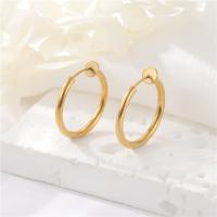 China Wholesale Fashion Gold Plated Stainless Steel Spring Ear Clips No Piercings Required Premium Look Suitable for Both Men Women for sale