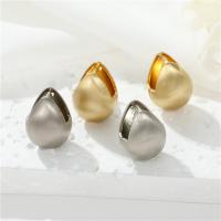 China Korean Style Fashion Design Brushed Effect Hoop Earrings High Quality Gold Silver Plating for Women for sale
