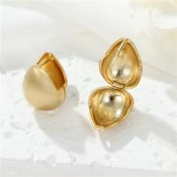 China Korean Style Fashion Design Brushed Effect Hoop Earrings High Quality Gold Silver Plating for Women for sale