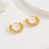 China High Quality Brass 14K Gold Plated Hoop Earrings for Women for sale