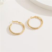 China High Quality Brass 14K Gold Plated Hoop Earrings for Women for sale