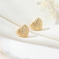 China 14K Gold Plated Fashion Jewelry Earrings Accessories Round Heart Shape Earrings DIY Women's Hand Shape Earrings for sale